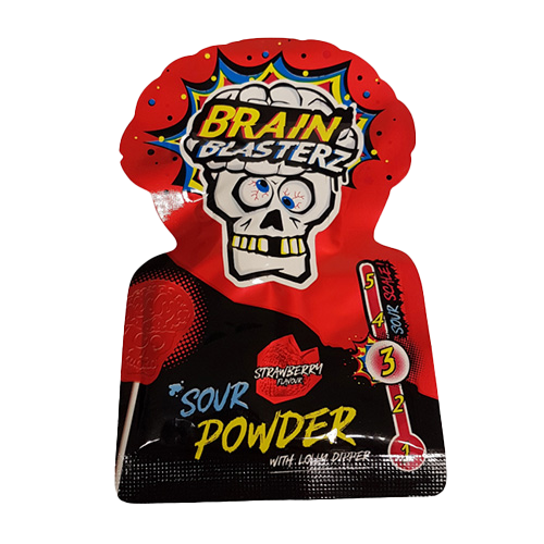 Brain Blasterz Sour Powder Strawberry - DeanCandyz